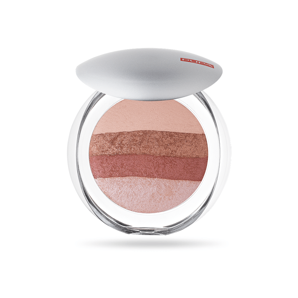 PUPA LUMINYS BAKED ALL OVER Stripes Rose - opaque